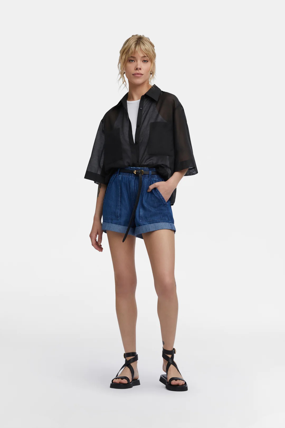 GAS FRANCESCA SHORTS - BLUE . Black Jack | fashion for men, women ...